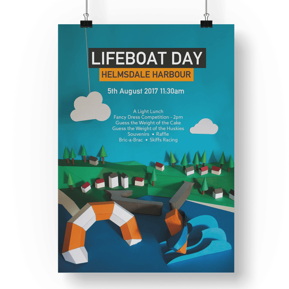 Lifeboat ‘Harbour Day’ Posters - Finlay Designs